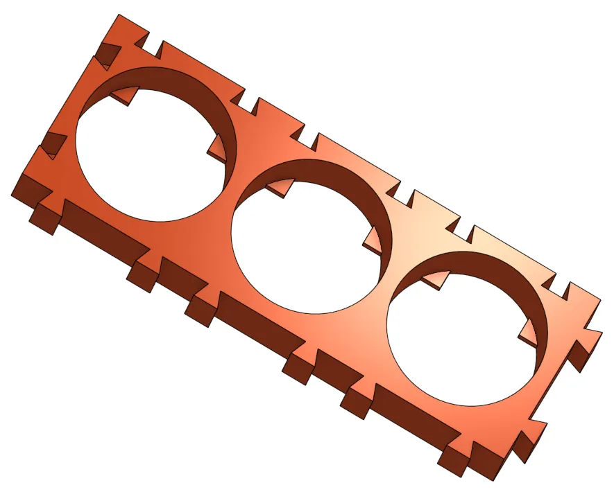 18650 Battery Holder - Separator - Free 3D Print Model - MakerWorld