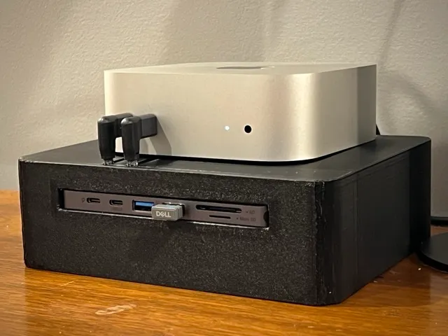 Mac Mini M4 Stand with Front USB Hub by SudiacPlex - MakerWorld