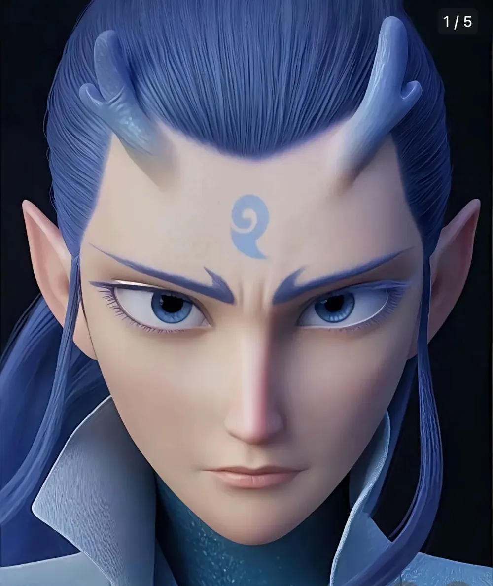 Nezha 2 Dragon Prince Ao Bing fidget toy, a rotating, translucent toy to keep with you at all ...