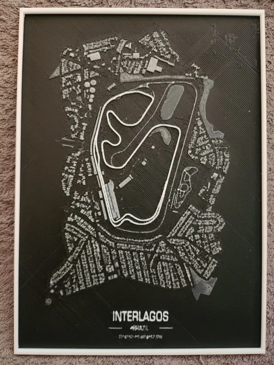 José Carlos Pace Interlagos Circuit F1 - HueForge by keko - MakerWorld