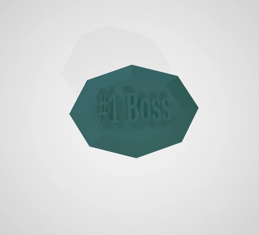 Number 1 boss plac by Ozlo MakerWorld: Download Free 3D Models