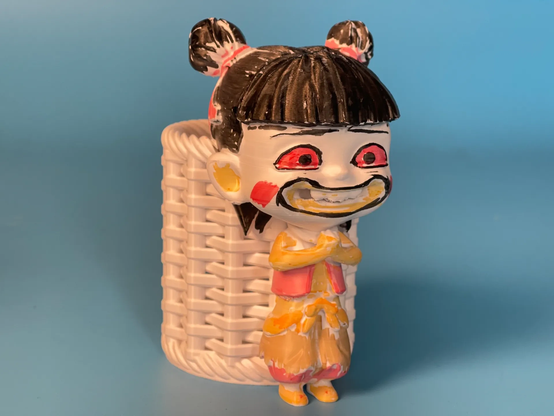 Nezha Pen Holder -- Mo Tong's Descent: A Wildly Drawn Version by 胡子兄弟B ...
