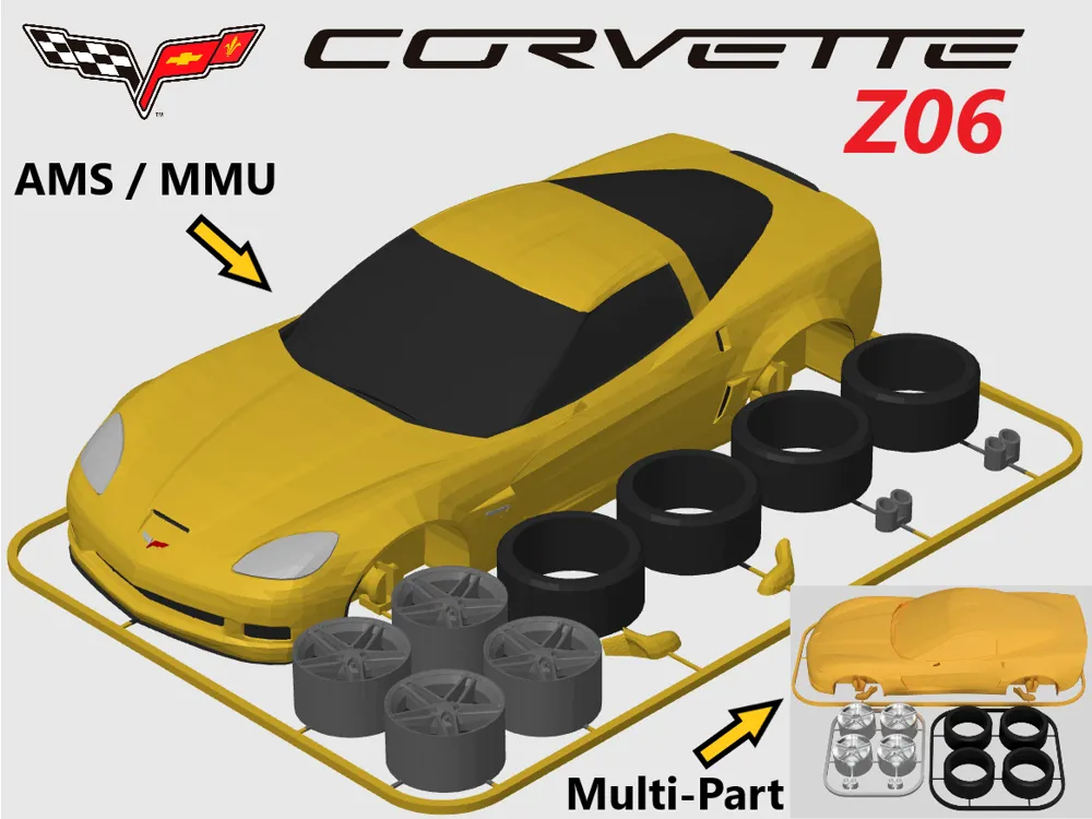Chevrolet Corvette Z06 (C6) Kit Card (1:24 scale) Remixed by The Kit ...