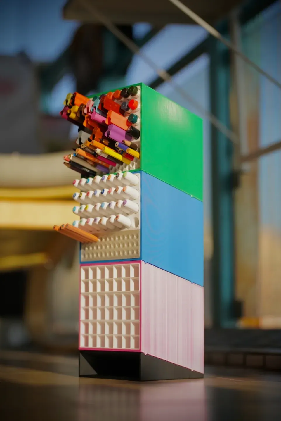 Modular Expandable Marker and Pencil Organizer by jedispy - MakerWorld