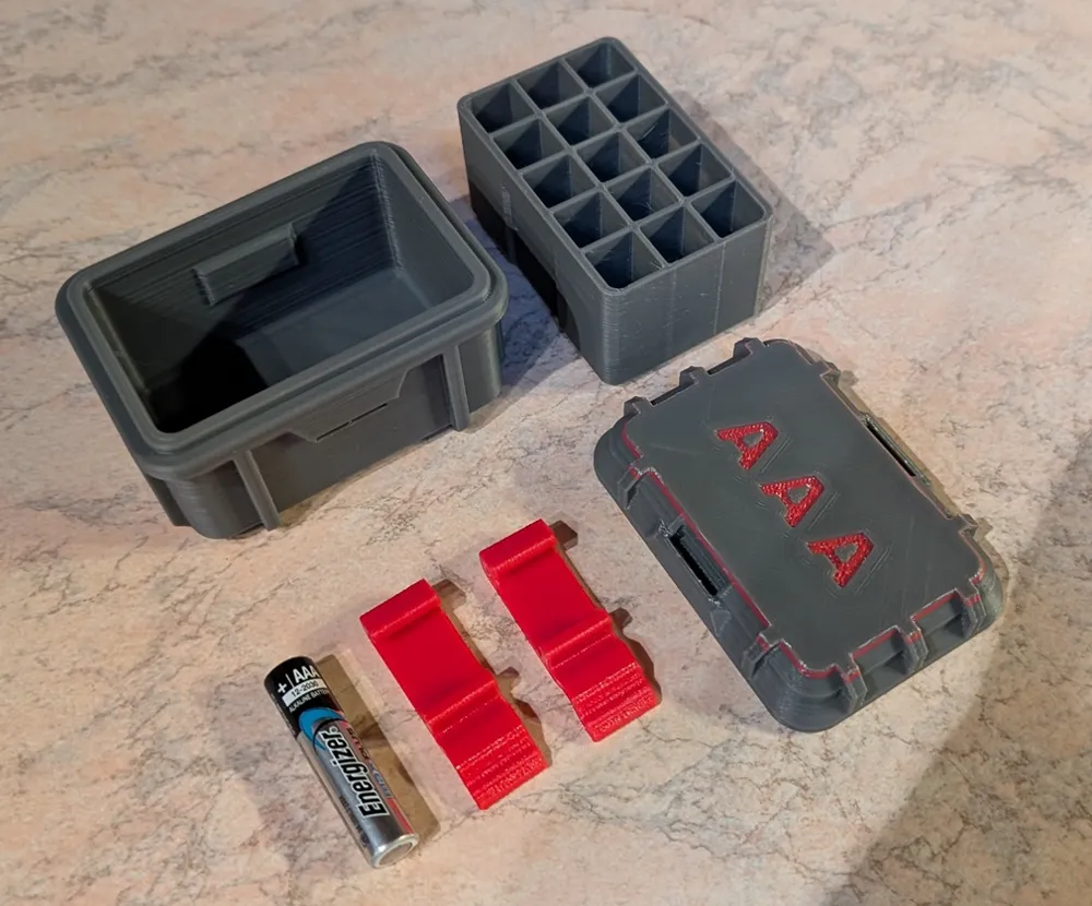 Battery Box AAA - All 3D Printed by sassifuma79 MakerWorld: Download ...
