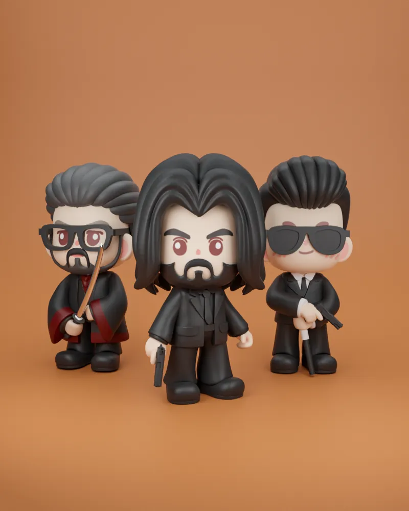 Chibi 008: Koji Shimazu (John Wick 4) by Cloudysweety - MakerWorld