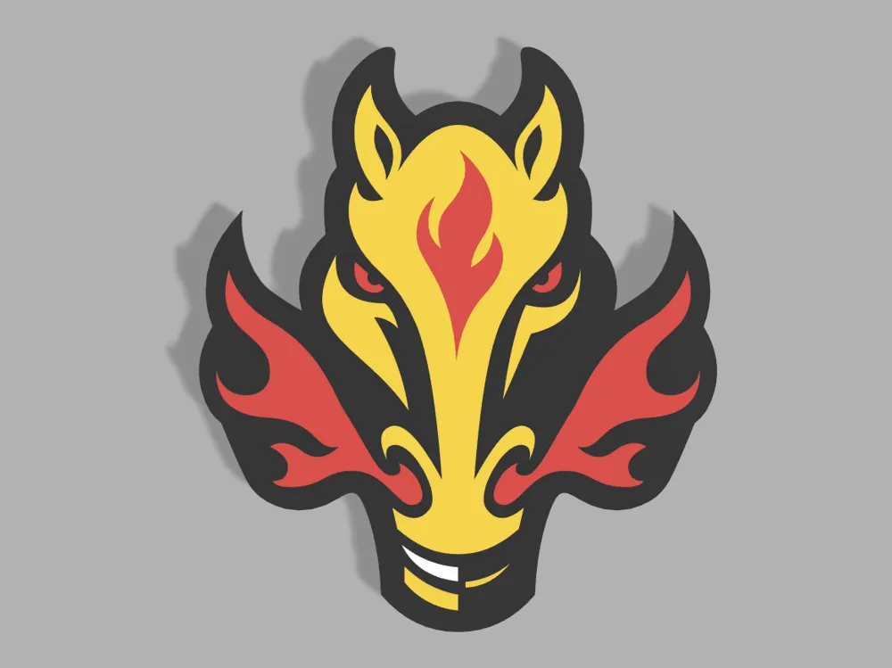 Calgary Flames Blasty 3D Sign by Fast3D - MakerWorld