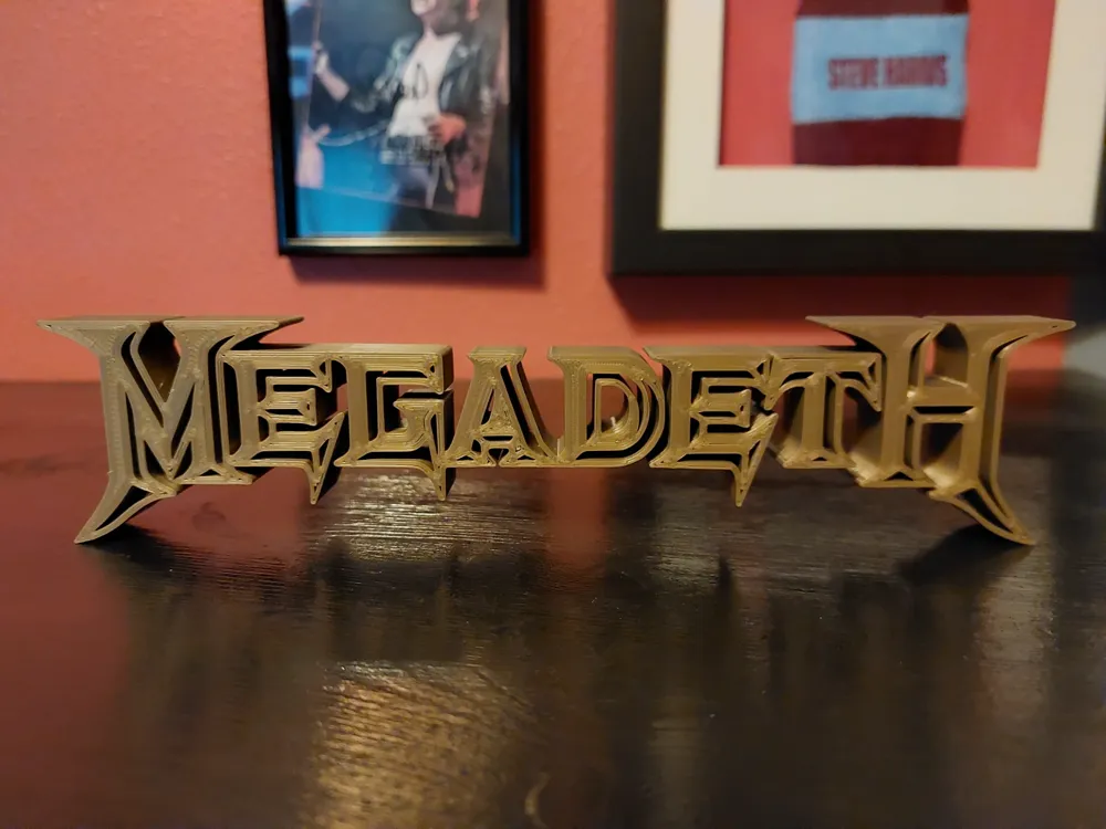 megadeth logo heavy metal rock band by sdinfernomc - MakerWorld