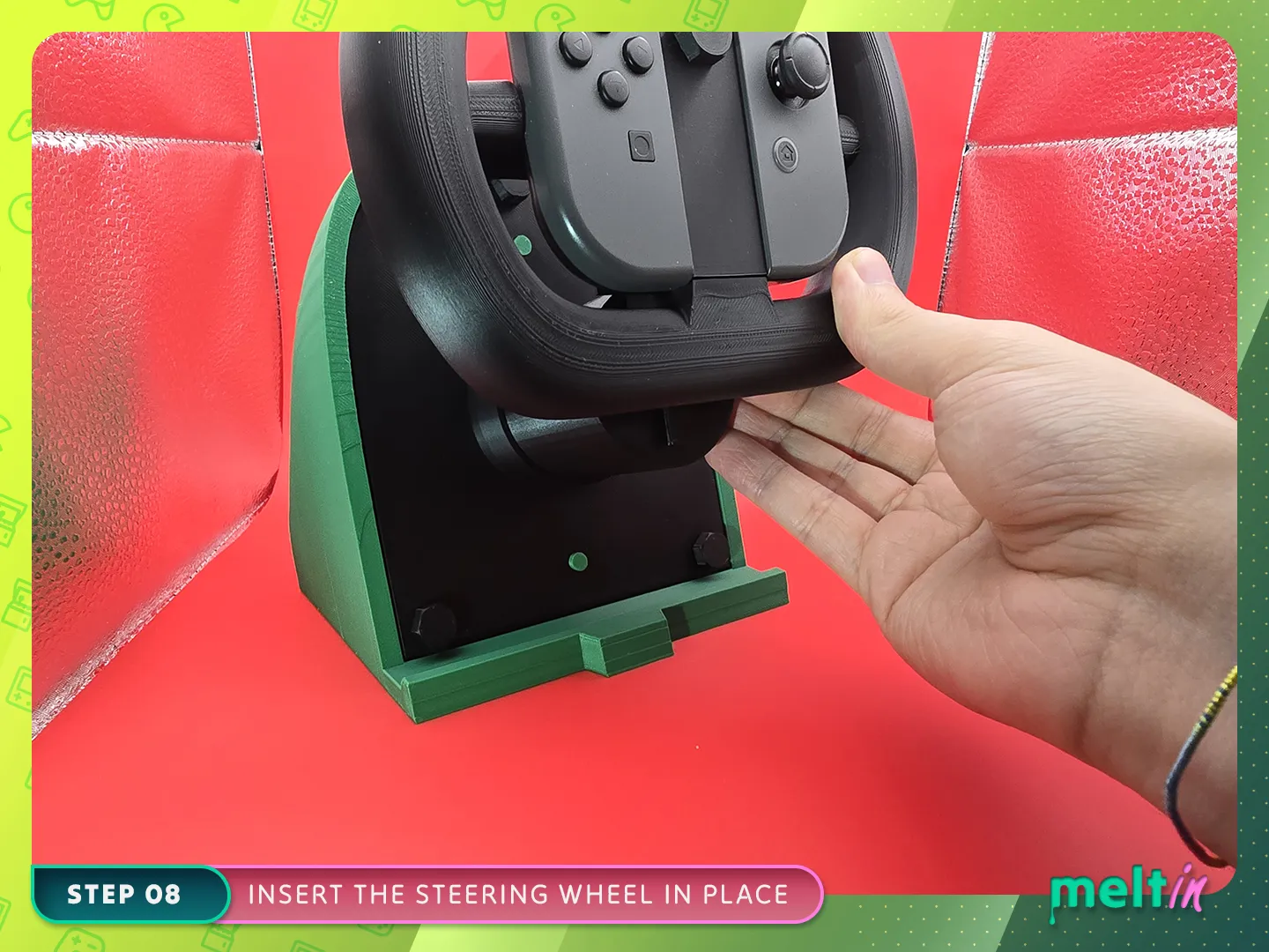 Nintendo Switch - Desk Steering Wheel - Free 3D Print Model - MakerWorld