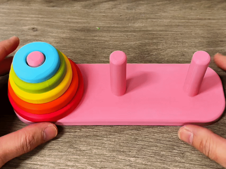 Educational Toy---Tower of Hanoi by 关灯DIY MakerWorld: Download Free 3D ...