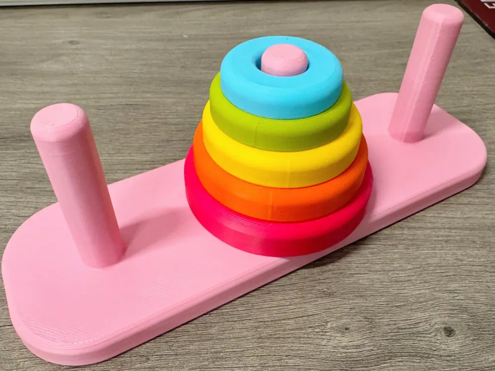 Educational Toy---Tower of Hanoi by 关灯DIY MakerWorld: Download Free 3D ...
