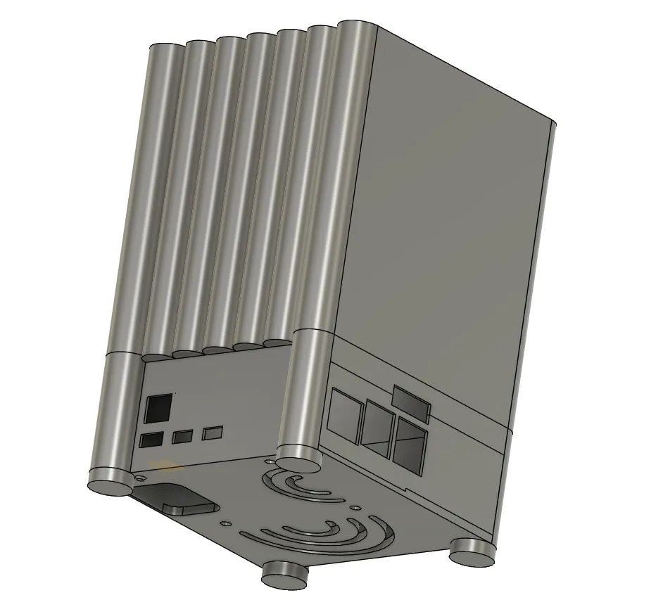 Rasperry PI 5 with RADXA Penta Sata HAT Remixed by Greg MakerWorld: Download Free 3D Models