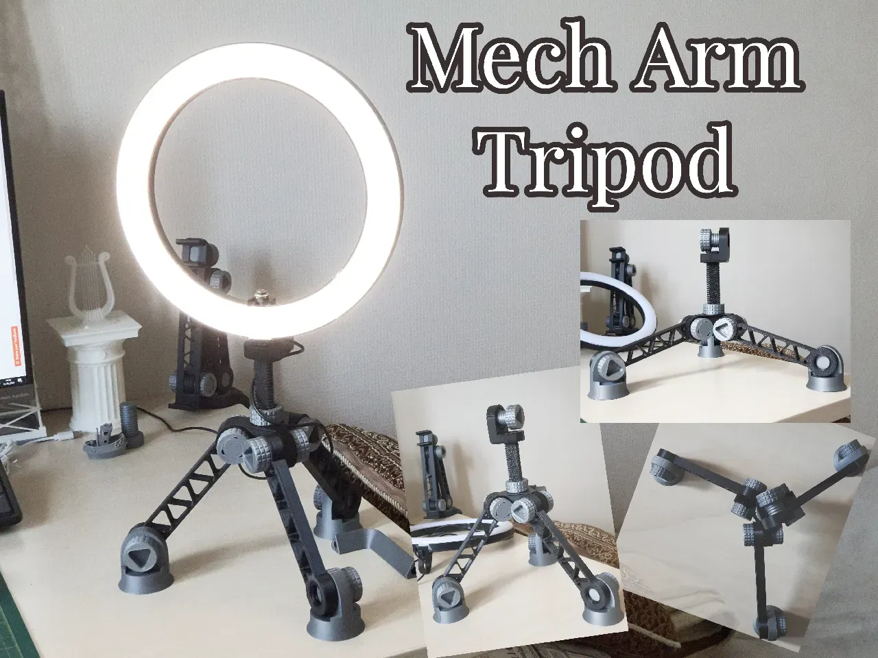 Mech Arm LED lamp by Dadikonna MakerWorld: Download Free 3D Models