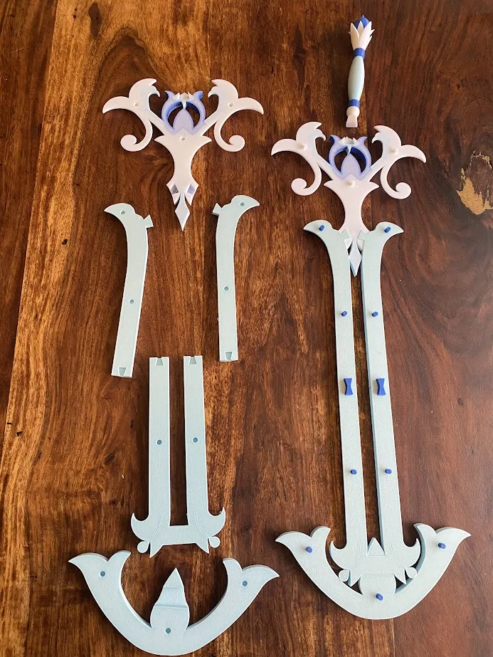 Genshin Impact Focalors execution sword by JT40 3D MakerWorld: Download ...