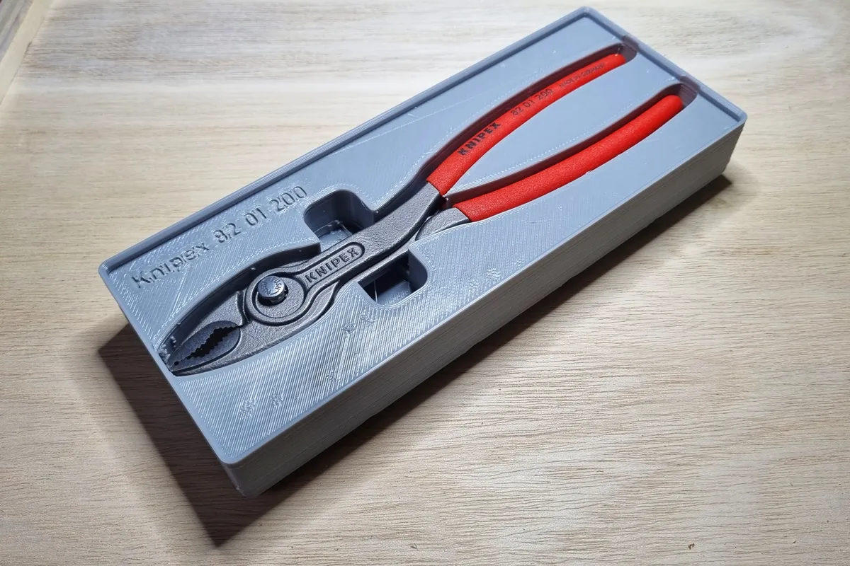 Gridfinity Knipex Twin Grip holder by A. Gonz. MakerWorld: Download ...