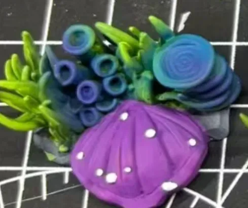 Undersea shells and coral by pokemon player - MakerWorld