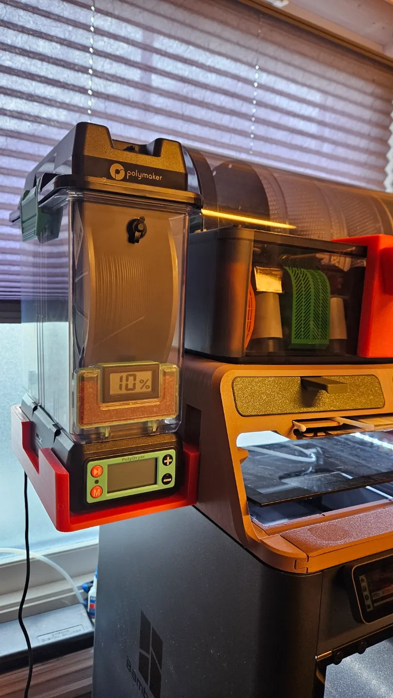 PolyDryer base for AMS Riser V2 side mount Remixed by Pellepe - MakerWorld