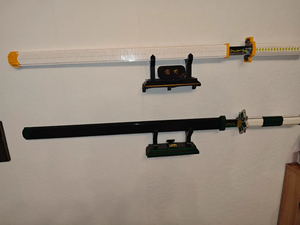 Demon Slayer Katana blocks shelf by Dylan - MakerWorld