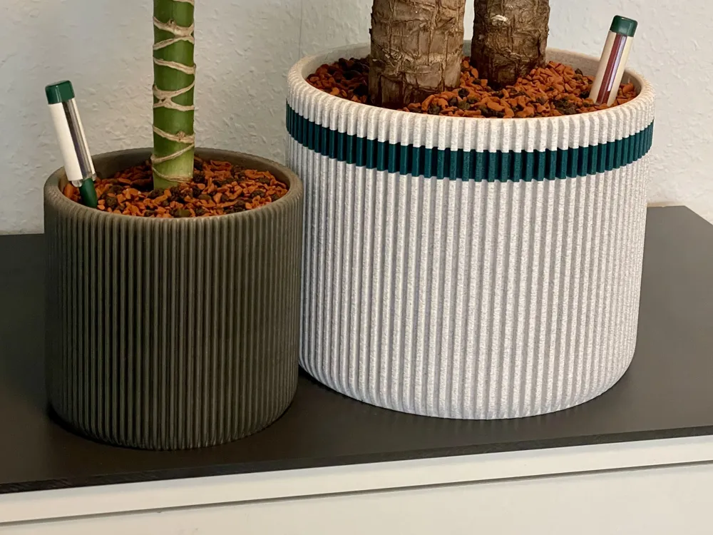 Flower Pot with Ridges – Parametric (Fusion 360) by schiko - MakerWorld