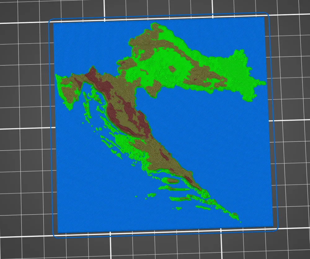 Croatia topographic map by Marin - MakerWorld