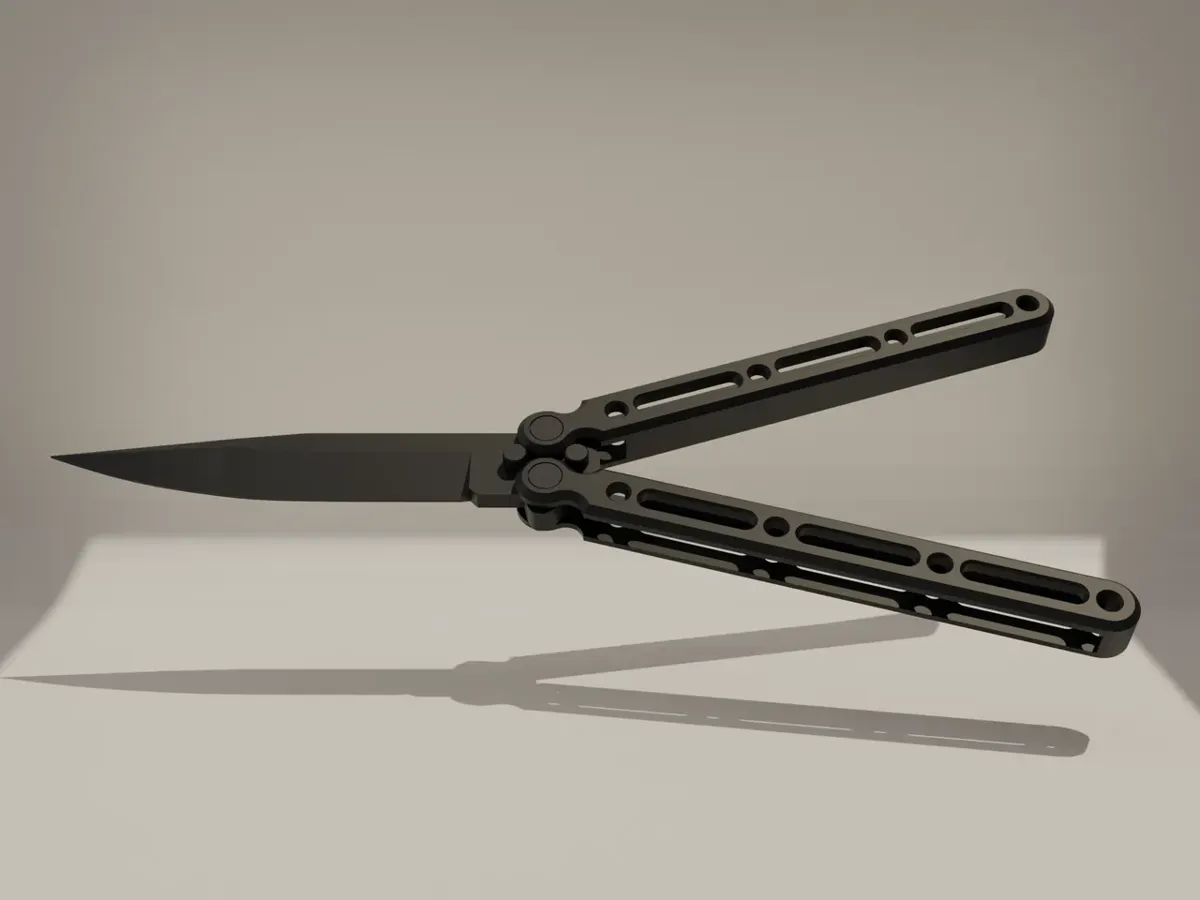 butterfly knife - Free 3D Print Model - MakerWorld