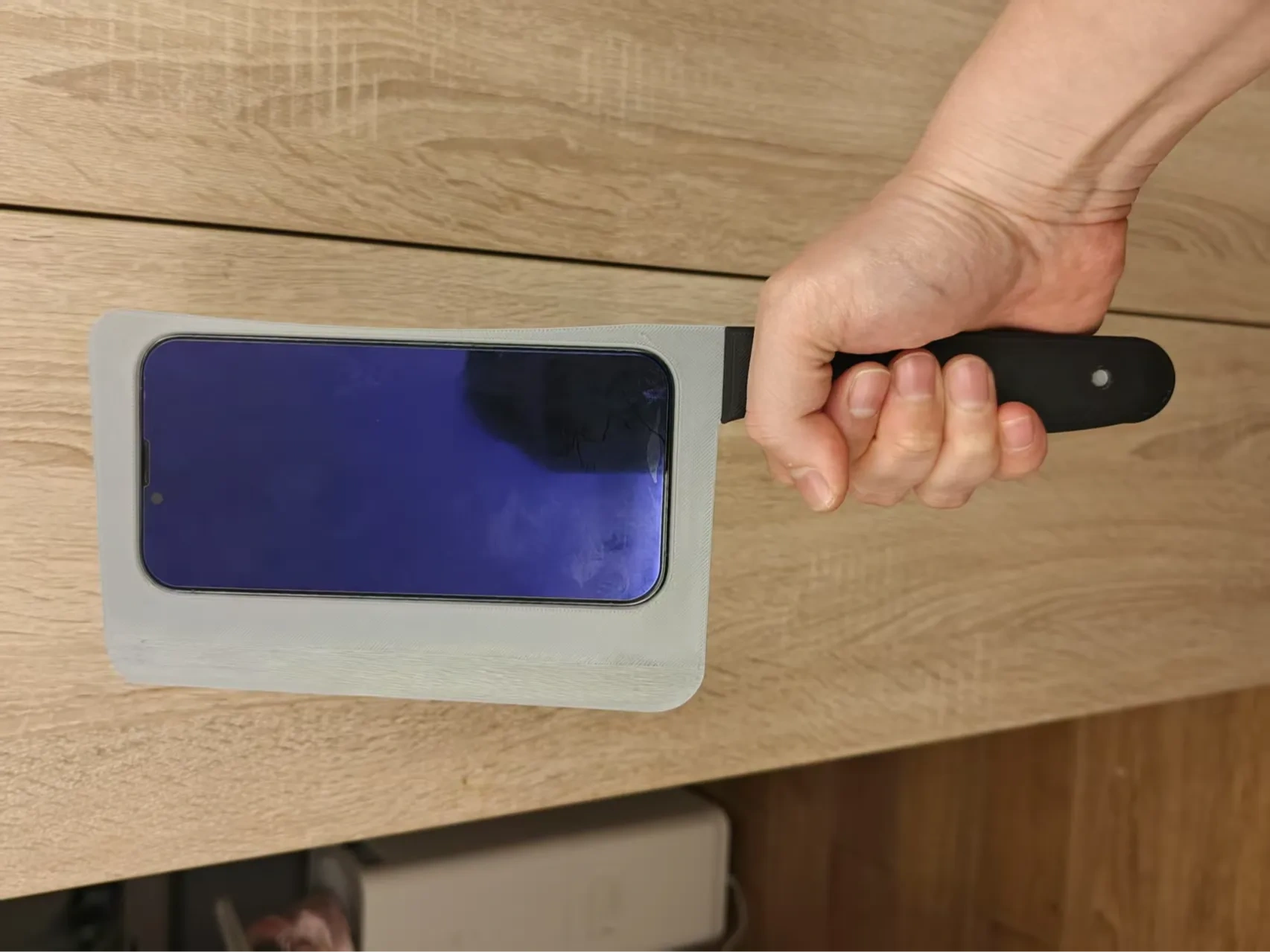 Extremely nice chopping action! 13 Pro cleaver phone case by nbwlb0525 ...