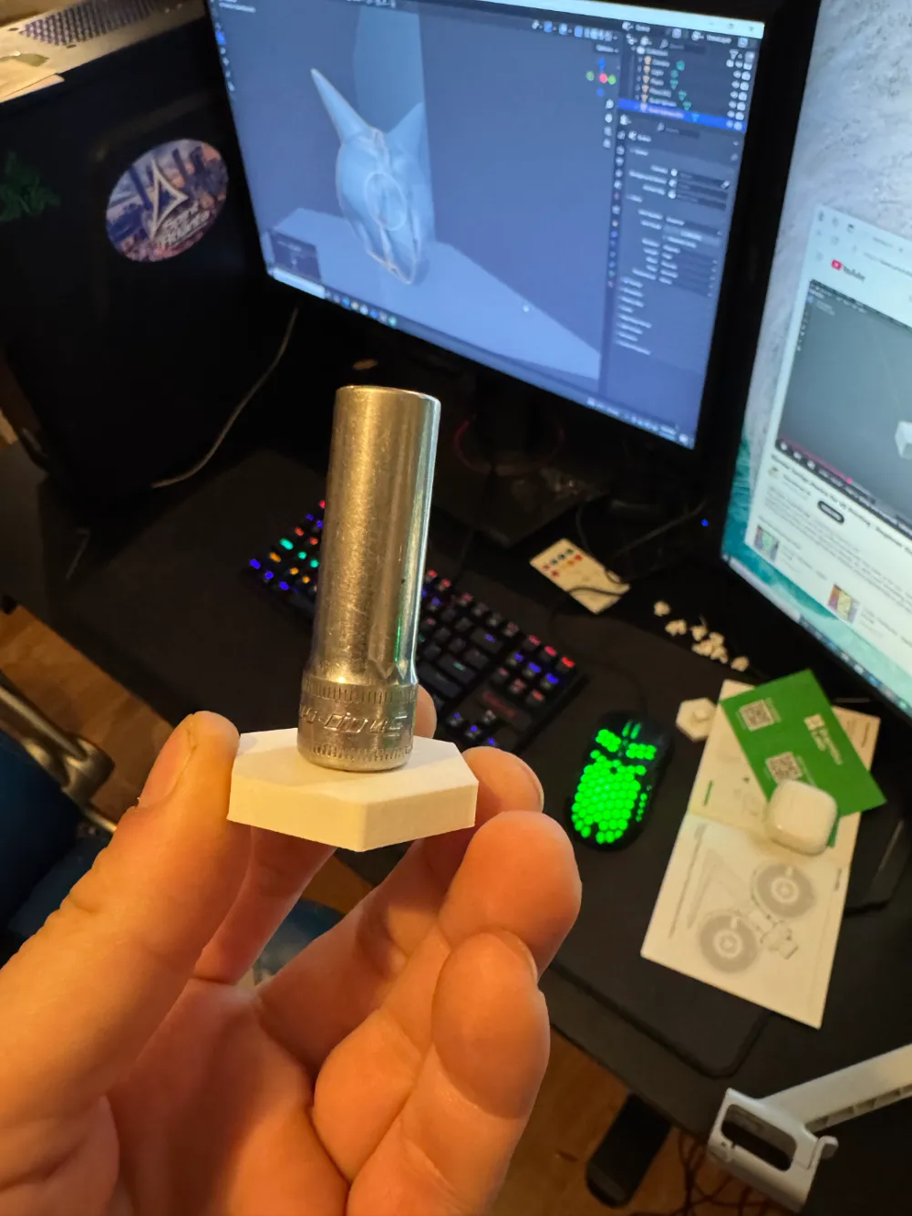 3/8" socket hand drive adapter by sean szpak - MakerWorld