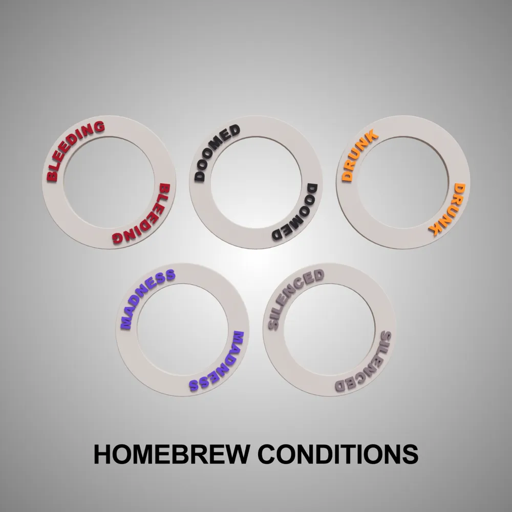 D&D Condition Rings - 36 Pack by Echocode - MakerWorld