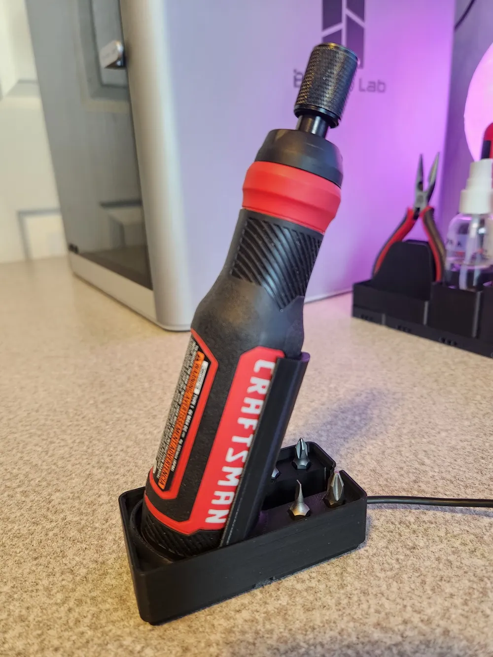 Craftsman 4-Volt Max Screwdriver Gridfinity by carlbelcher - MakerWorld