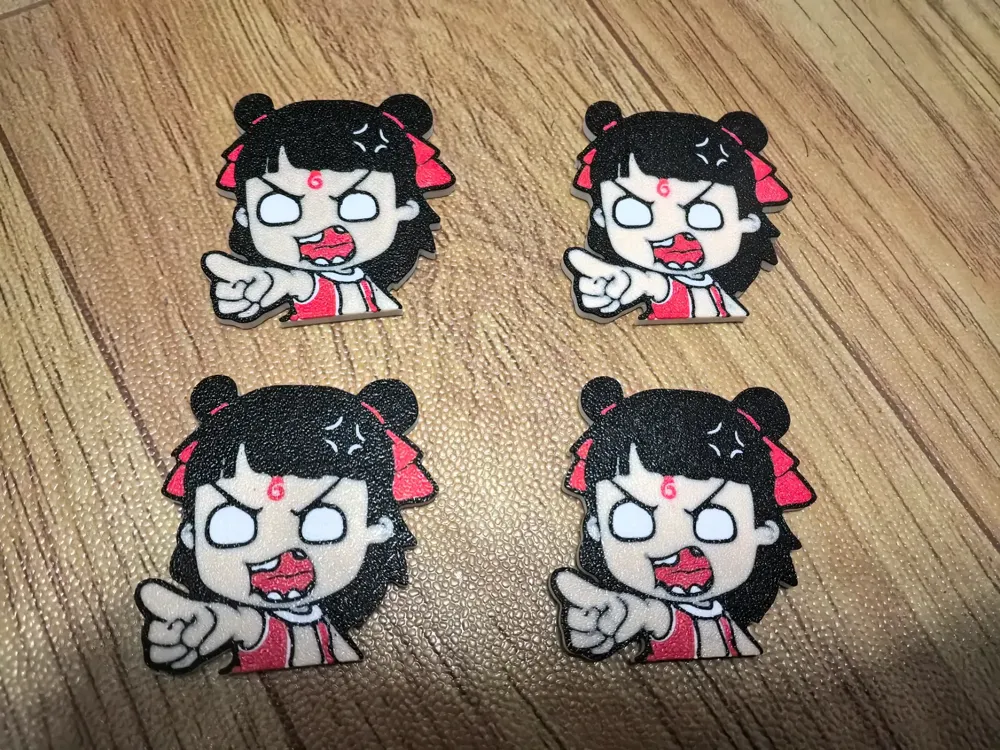Nezha Emoji - Simplified Magnetic Tile Version by 这是什么？ - MakerWorld