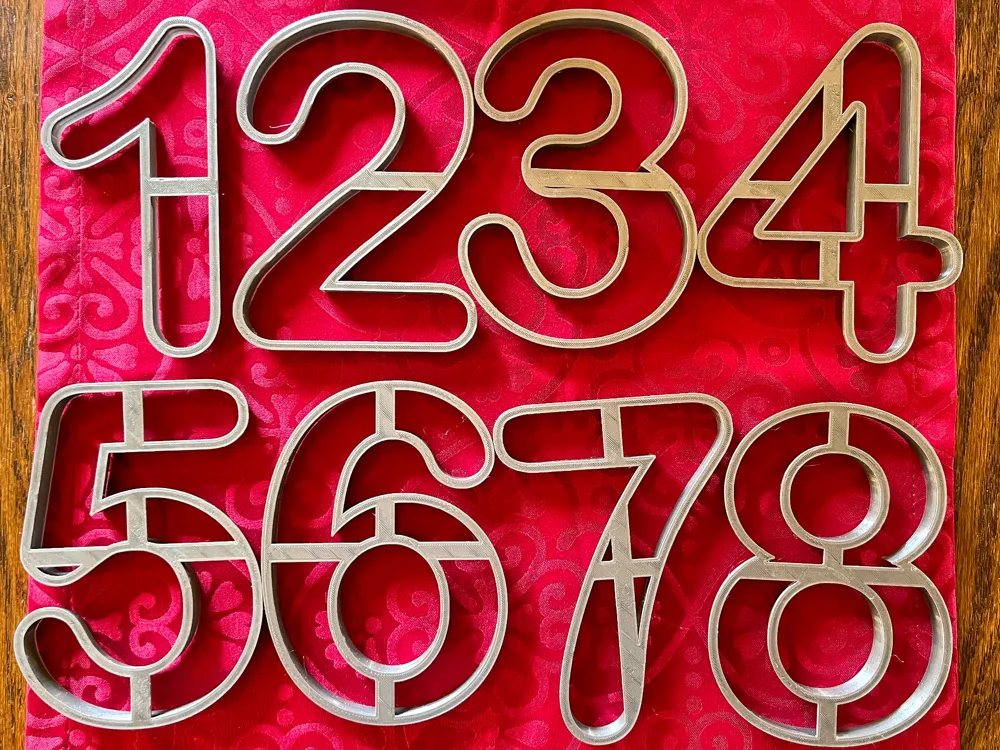 Numbers cookie cutters 1-9 by POTEMATE MakerWorld: Download Free 3D Models