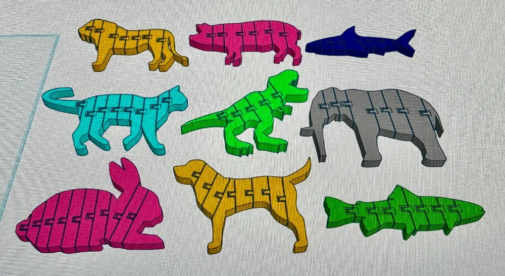 flexible animals by Galactic 3d Printing - MakerWorld