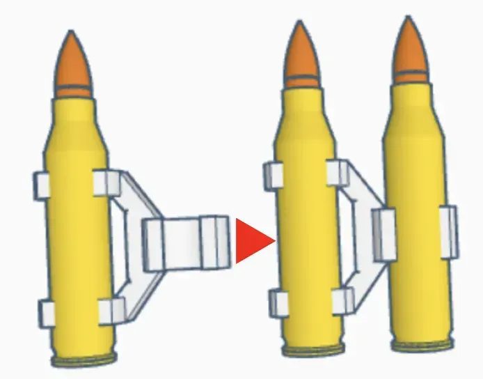 Articulated .50 Cal Bullets & Chain, Custom Length - Free 3D Print ...