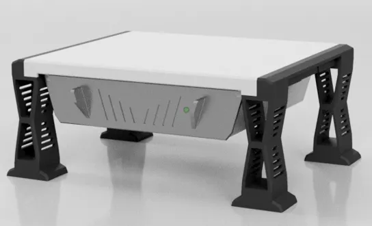 Multi-Monitor Lifter (+drawer + Rotating plate) - Free 3D Print Model ...