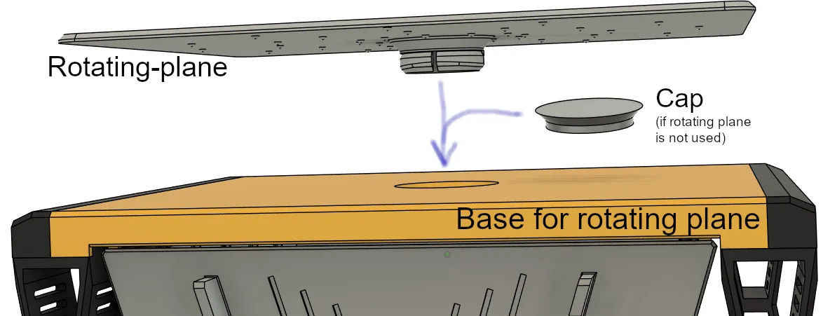 Multi-Monitor Lifter (+drawer + Rotating plate) - Free 3D Print Model ...