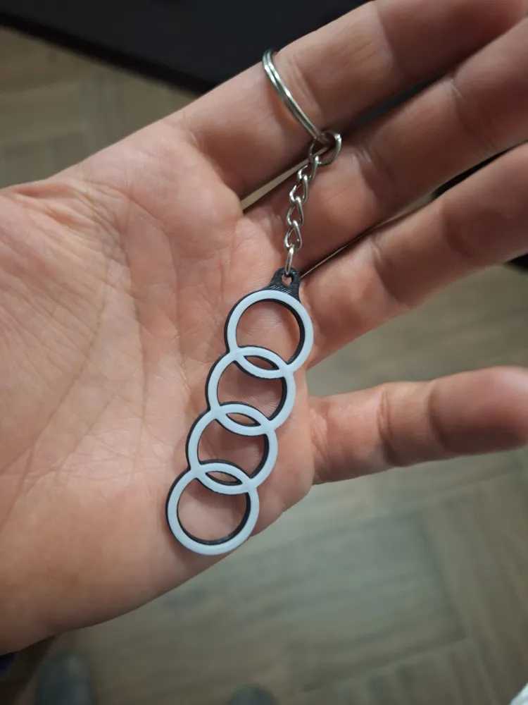 Audi Keychain by Phill MakerWorld: Download Free 3D Models