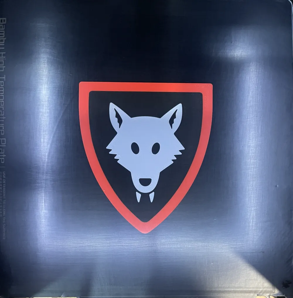 Legos Wolfpack Shield Coaster / Logo Sign by DarkLink - MakerWorld