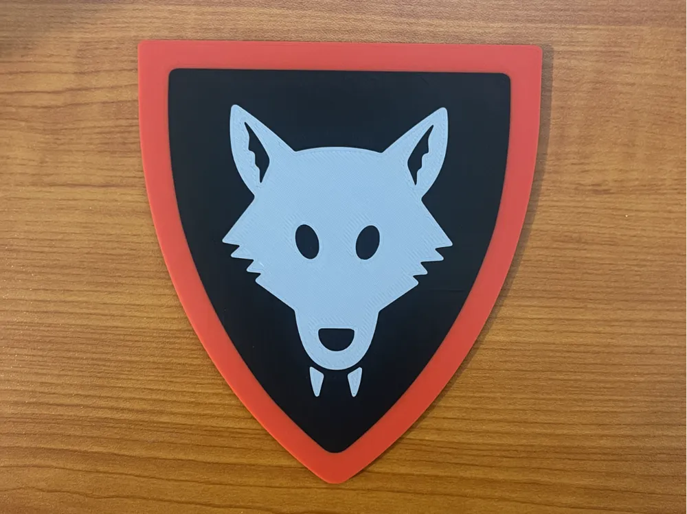 Legos Wolfpack Shield Coaster / Logo Sign by DarkLink - MakerWorld