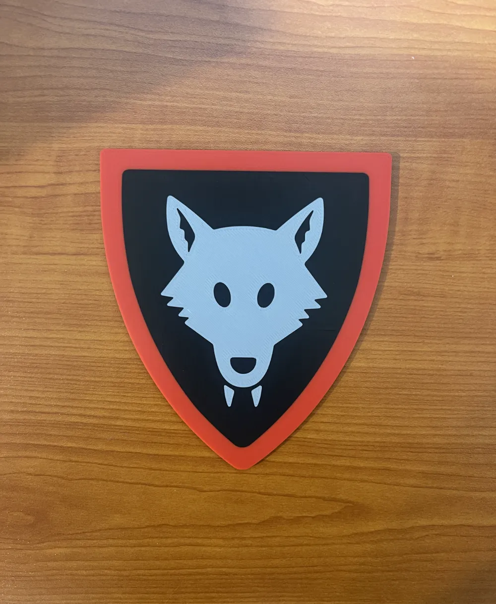 Legos Wolfpack Shield Coaster / Logo Sign by DarkLink - MakerWorld