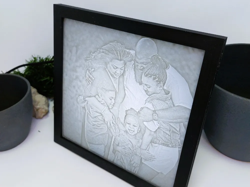 Memory Glow Lithophane Frame 20x20 cm by s.cxtt.y - MakerWorld