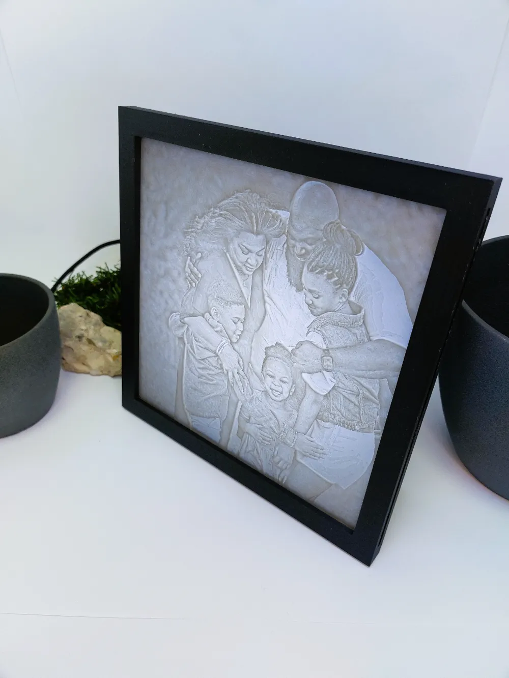 Memory Glow Lithophane Frame 20x20 cm by s.cxtt.y - MakerWorld