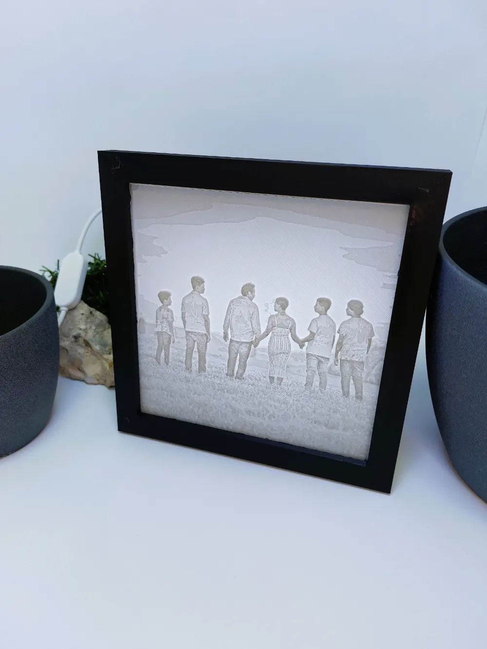 Memory Glow Lithophane Frame 15x15cm by s.cxtt.y - MakerWorld