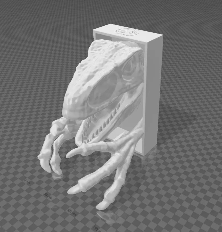 Jurassic Park Book Nook Clever Girl Raptor Remixed by Damarus - MakerWorld