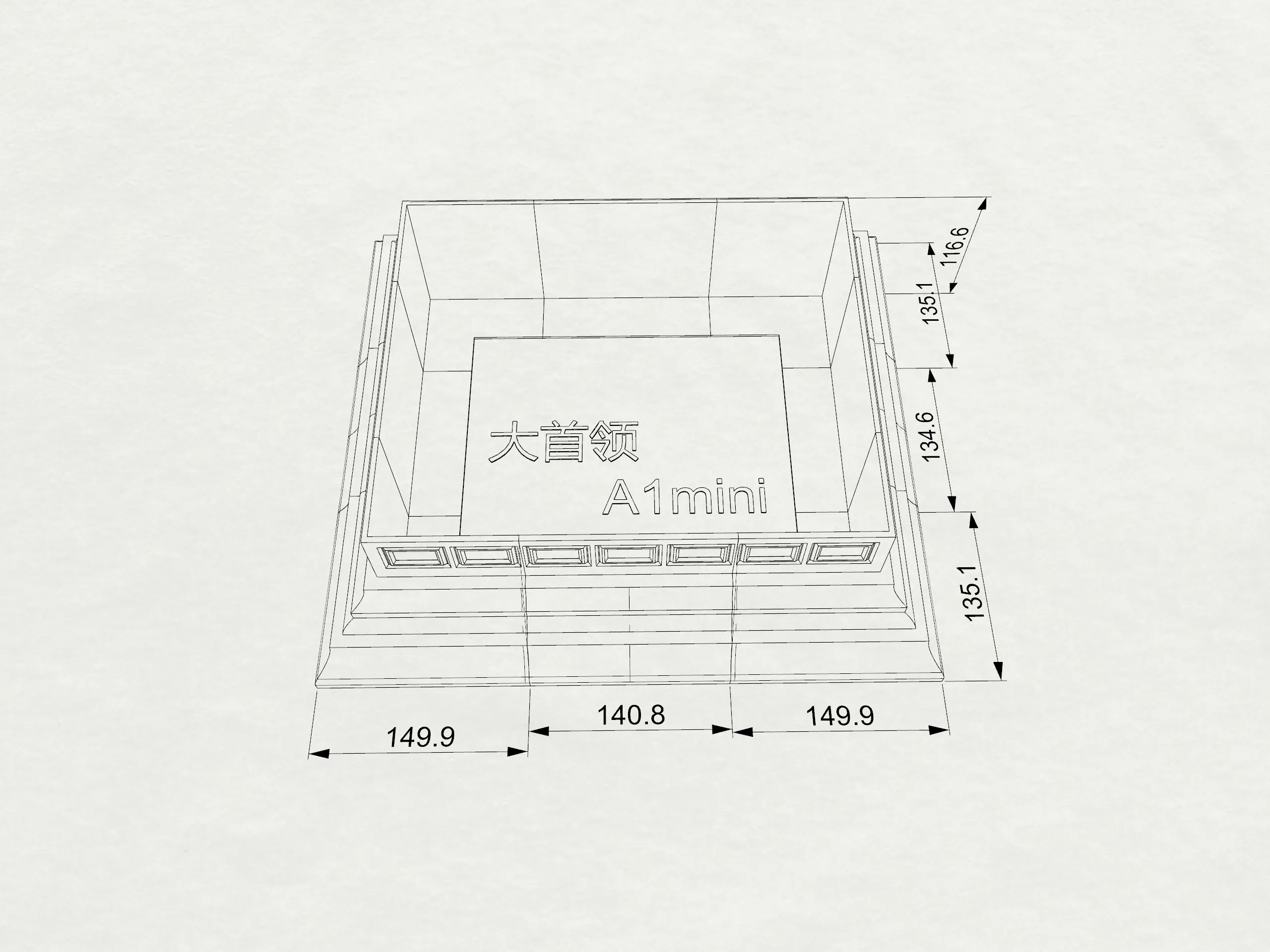Pop Mart Labubu Archangel Supreme Commander Roman Column Display Case ...