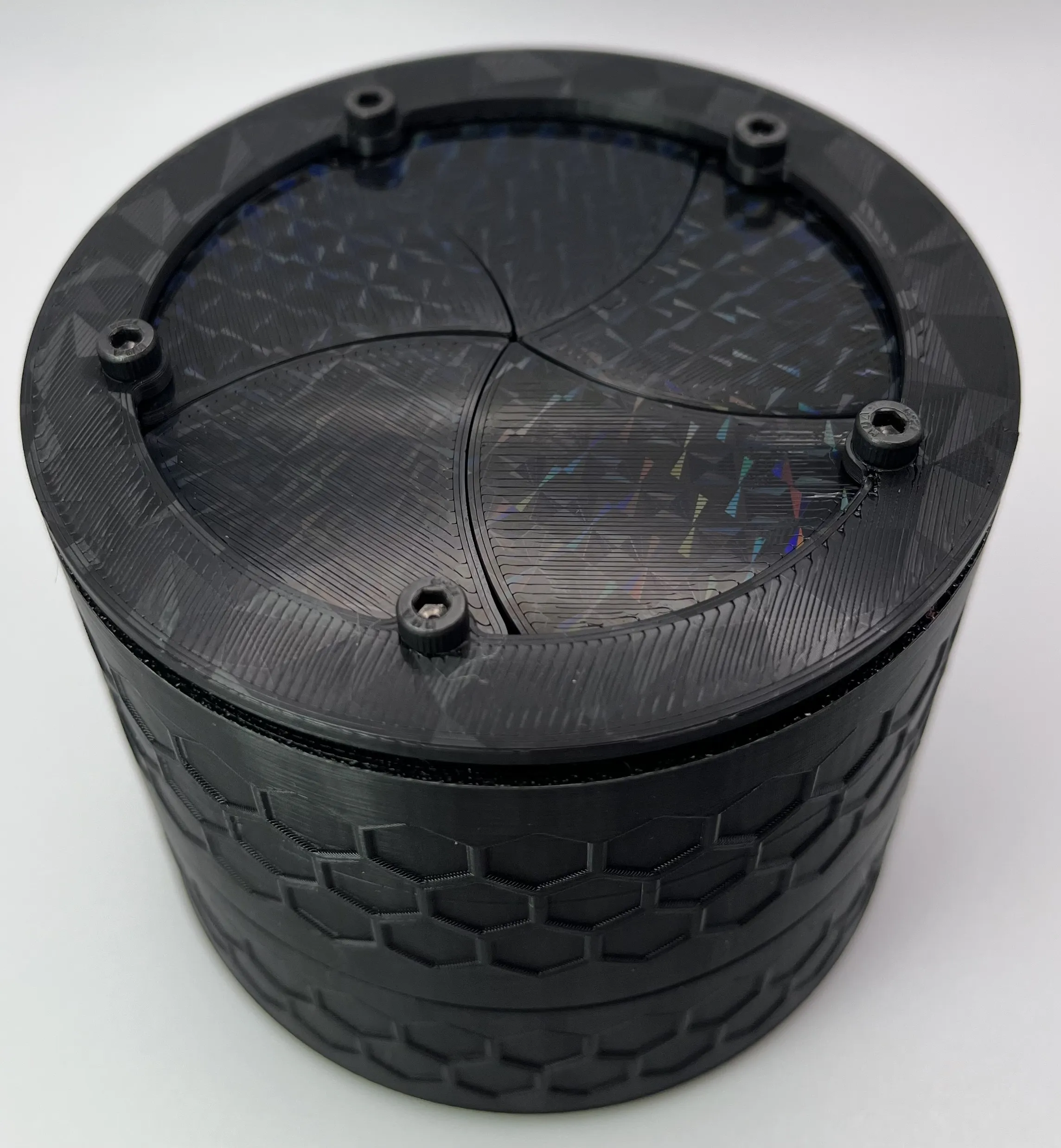 Twist Open Iris Storage Box - Free 3D Print Model - MakerWorld