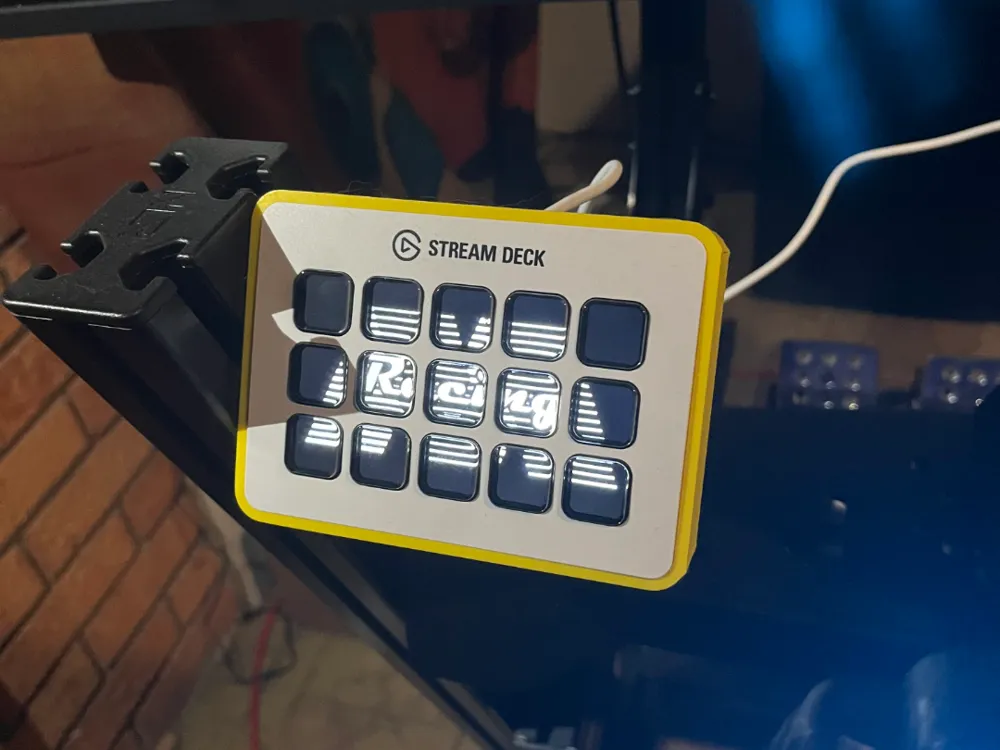 Stream Deck Mount for Sim Racing Rig by SuperRandy - MakerWorld
