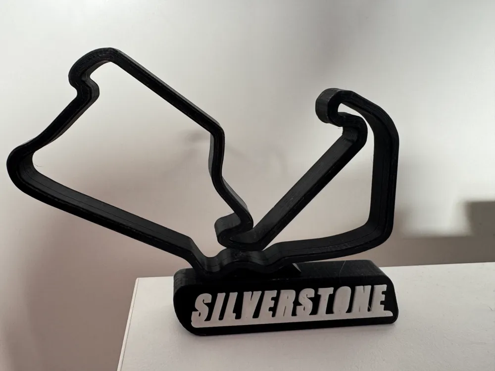 Silverstone F1 track display - Free 3D Print Model - MakerWorld