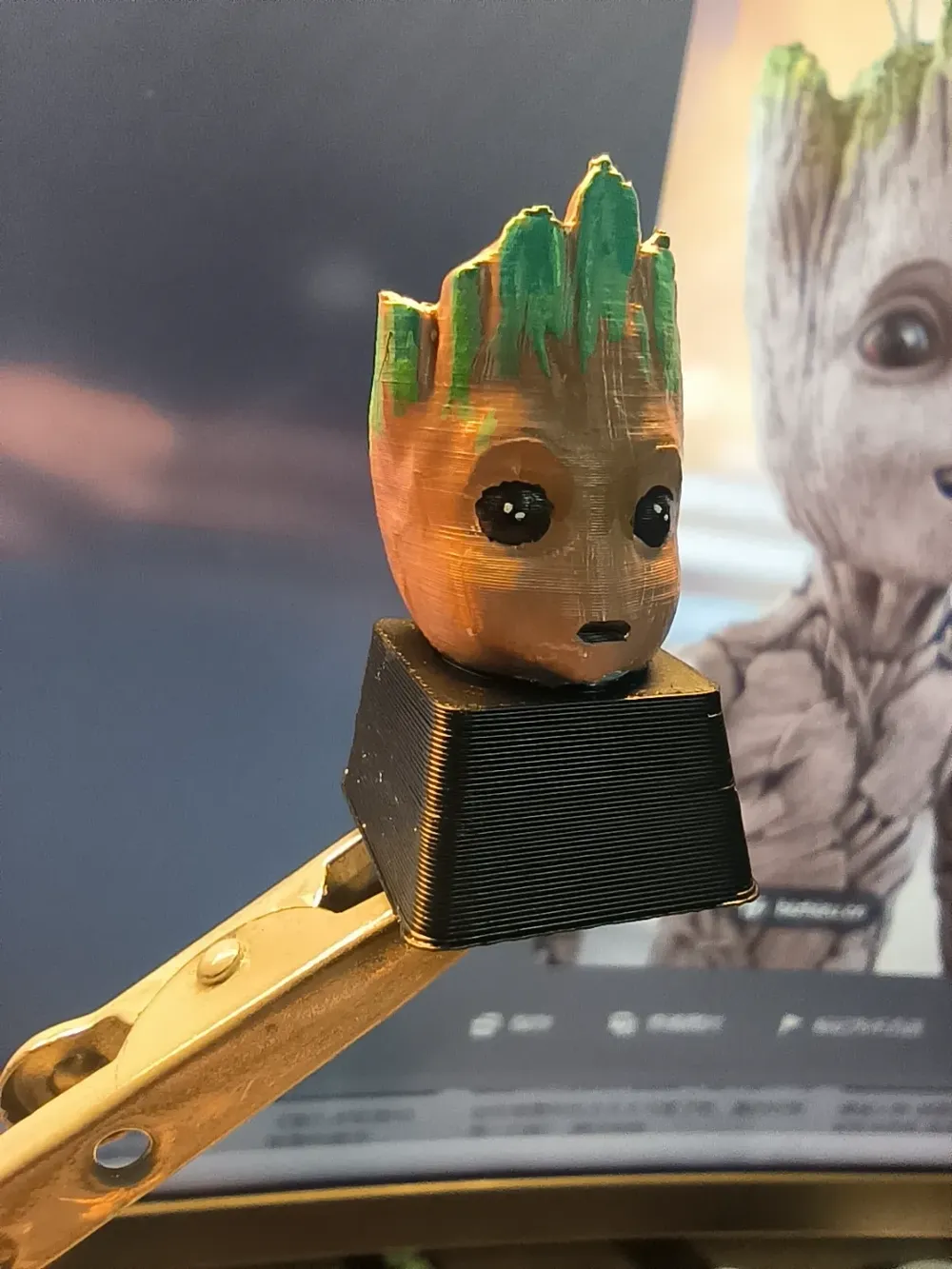 Groot Keycap -- GROOT KEYCAP - Free 3D Print Model - MakerWorld