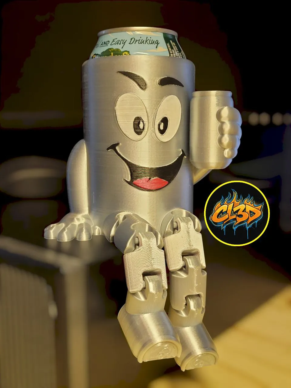 Drinking Buddy Can Koozie by CL3D PRINTING MakerWorld: Download Free 3D ...