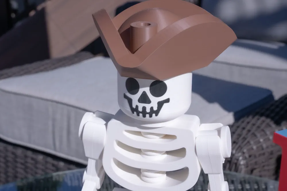 Skeleton Pirate Giant Minifigure (16") -Standalone - Free 3D Print ...